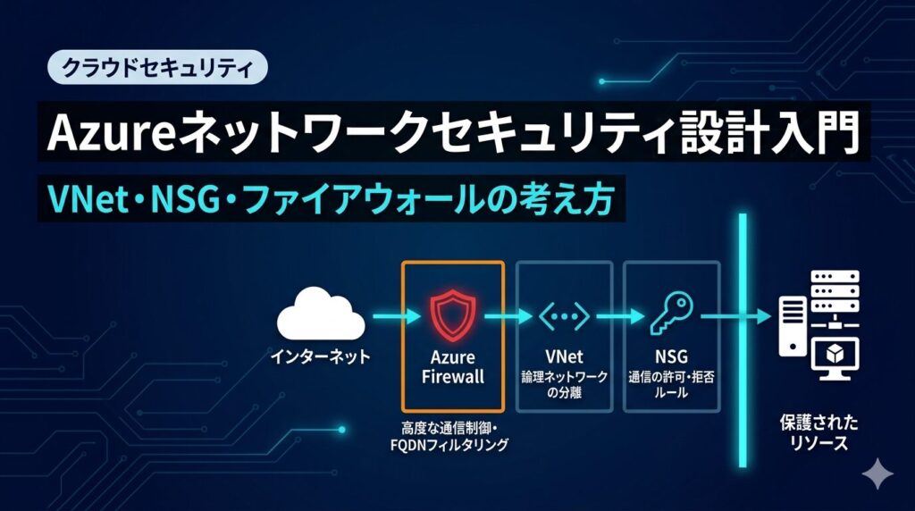 Azureネットワークセキュリティ設計入門｜VNet・NSG・ファイアウォールの考え方 | 現場で使えるインフラセキュリティ